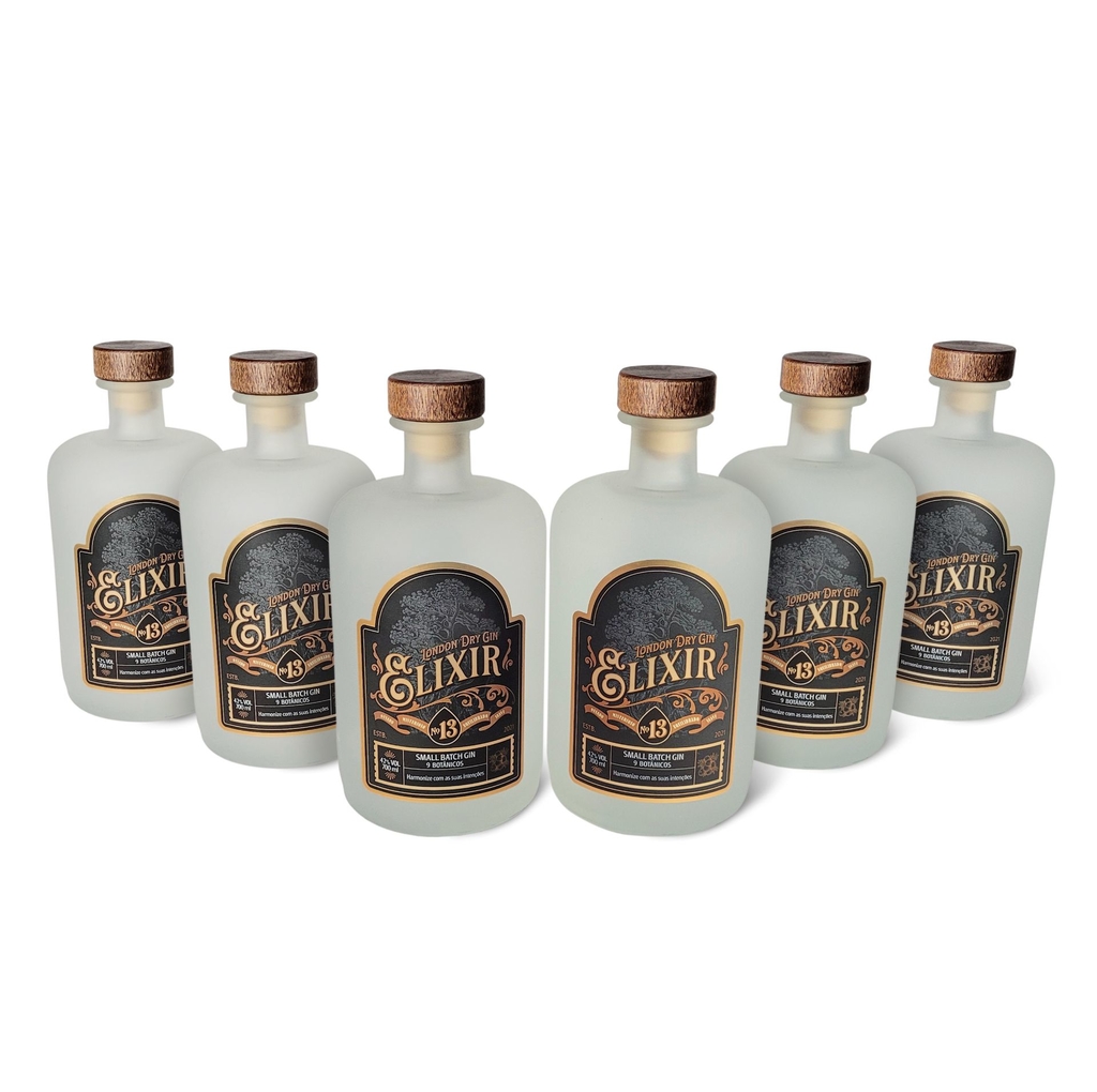 Elixir Nº13 London Dry Gin 700ml - 6 UN