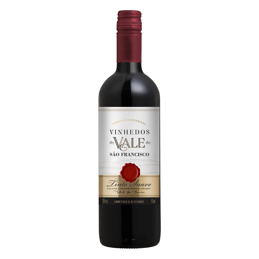 Vinho Tinto de Mesa Suave Vinhedos do Vale São Francisco 750ml