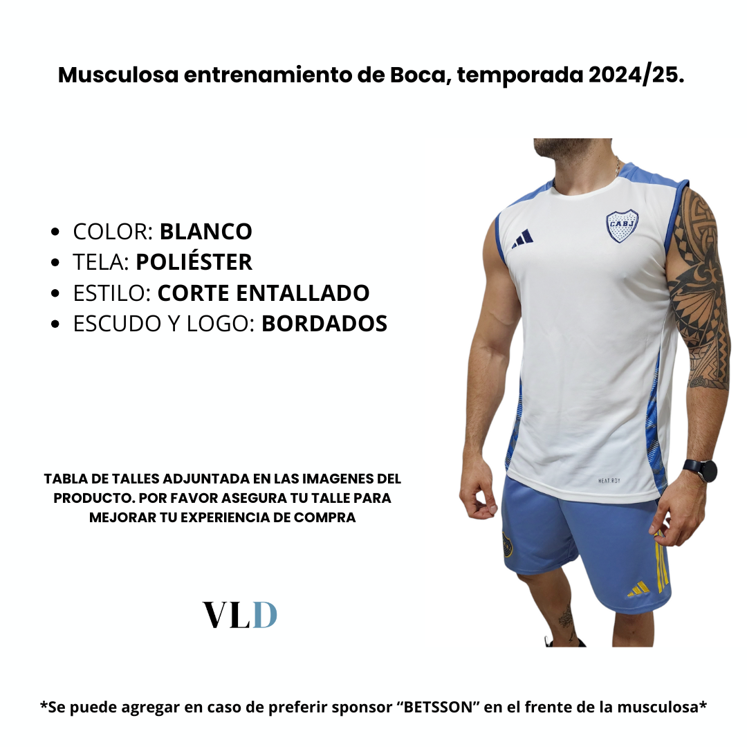 MUSCULOSA BOCA JUNIORS 2024/25 - Comprar en Van Los Dos