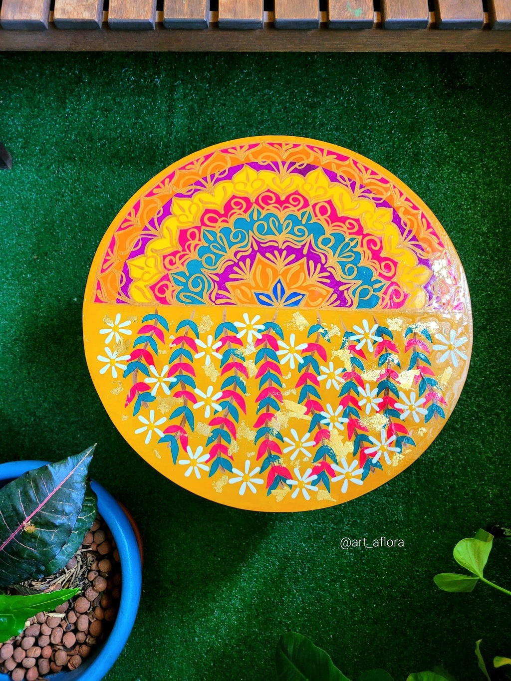 Mesa Aesthetic Indian Metalon - Ateliê Art Aflora