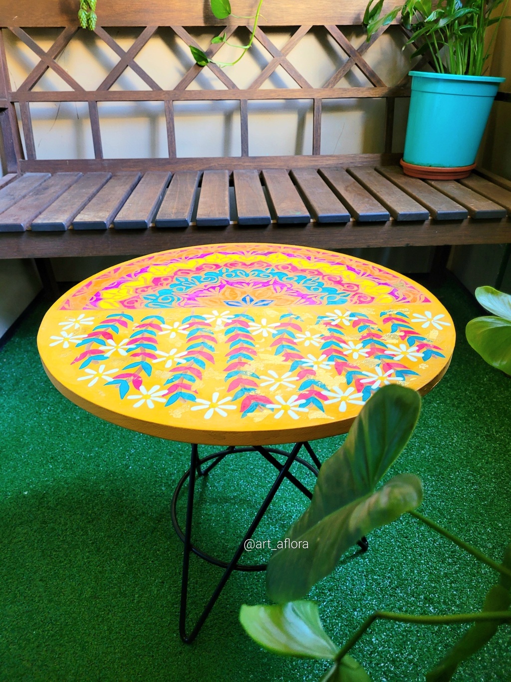 Mesa Aesthetic Indian Metalon - Ateliê Art Aflora