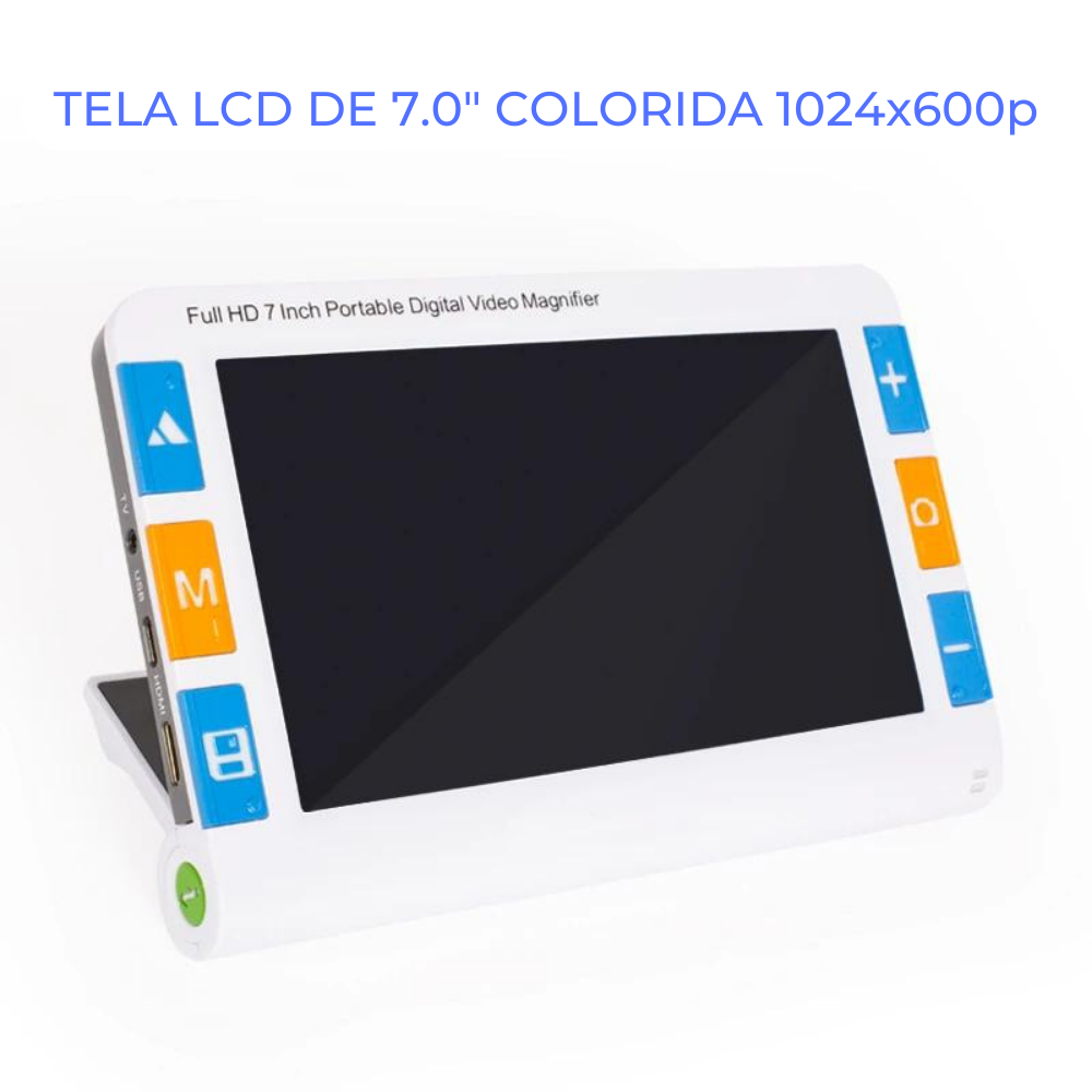 Lupa Eletrônica Portátil Tela LCD 7,0" HD Colorida LUPA7BAL