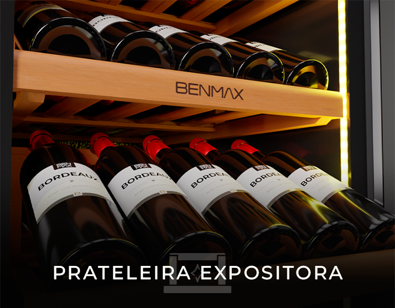 Adega Benmax Expert 200 Slim Dual Zone 220V - Capacidade de até 200 ...