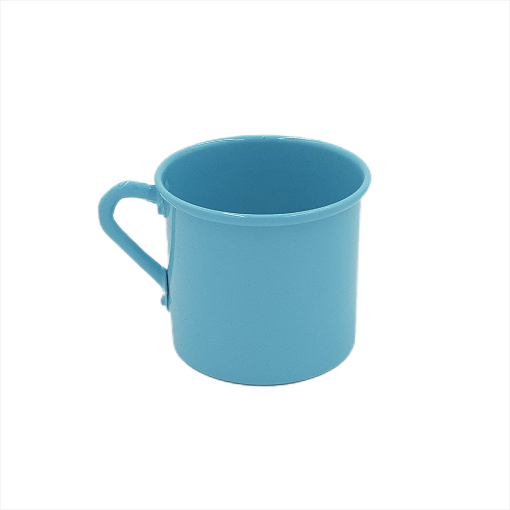 CANECA ALUMÍNIO 400ML É DE CASA AZUL TIFFANY