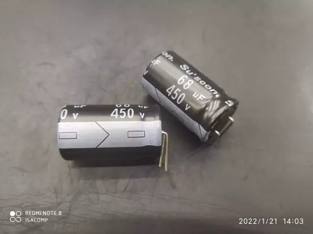 Capacitor Eletrolitico 68uf/450v 105º 18x30mm Suscon