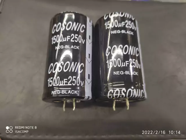 Capacitor Eletrolitico 1500uf/250v Snap-in 85º 35x60mm Cosonic
