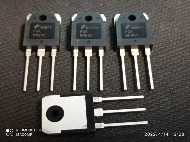 Transistor Fqa9n90c 9n90 Mosfet N 9amp - 900v QFET® Fairchild