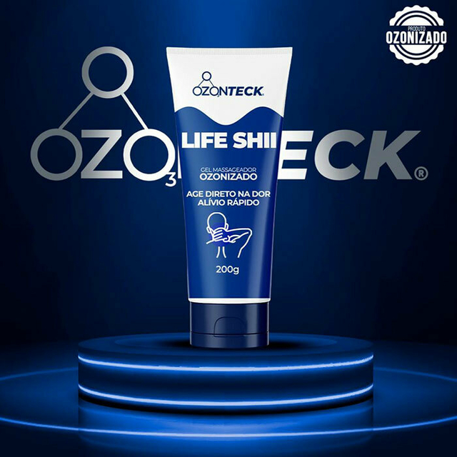 Gel para dor Ozonizado Life Shii 200g - Viasupervia