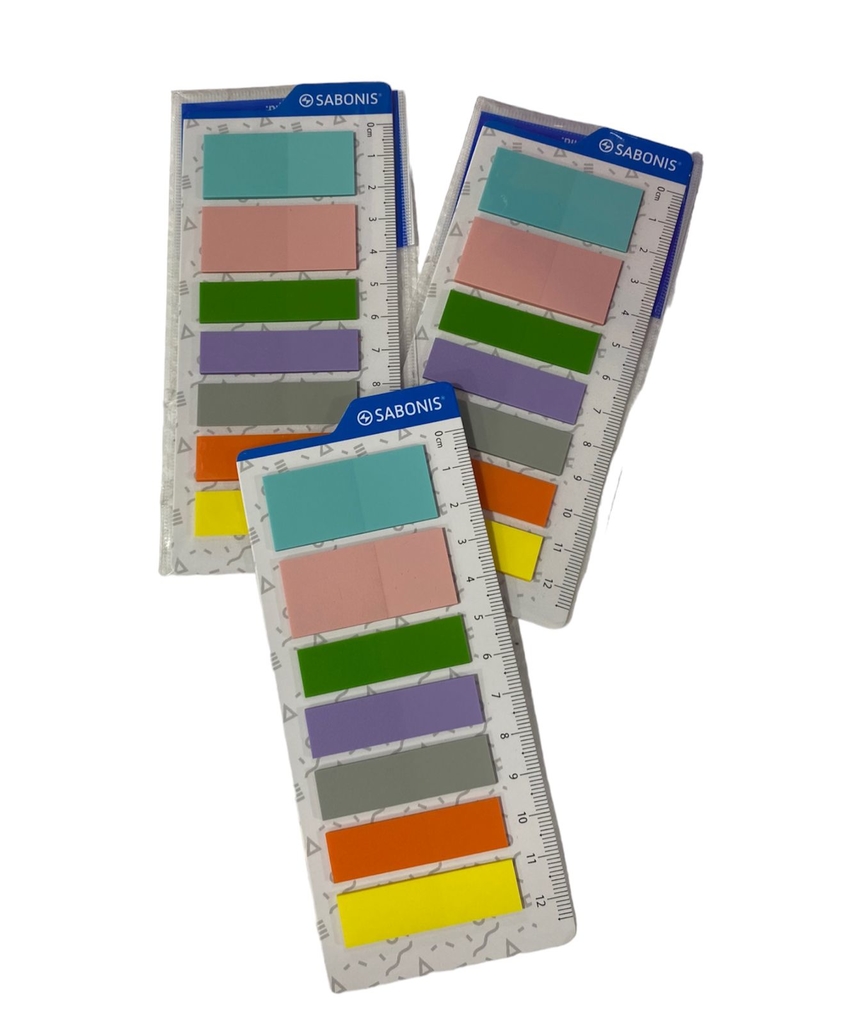 POSTICK SEÑALADORES ADHESIVOS TRANSPARENTES TINY PAPER C.140 7 COLORES ...