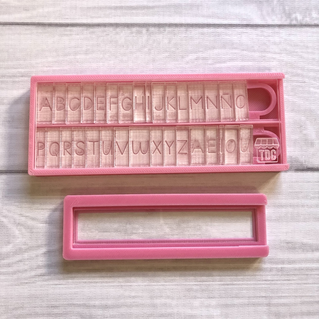 Abecedario con regla 8mm - Comprar en Porcelana y yo