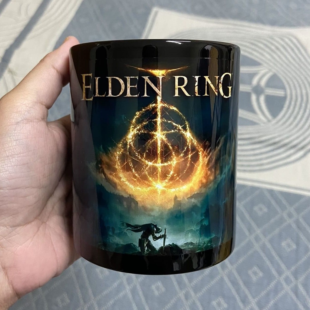 Caneca de Cerâmica Preta Elden Ring - Gabstudio