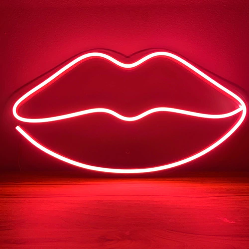 Painel Neon Led Boca 40x22cm