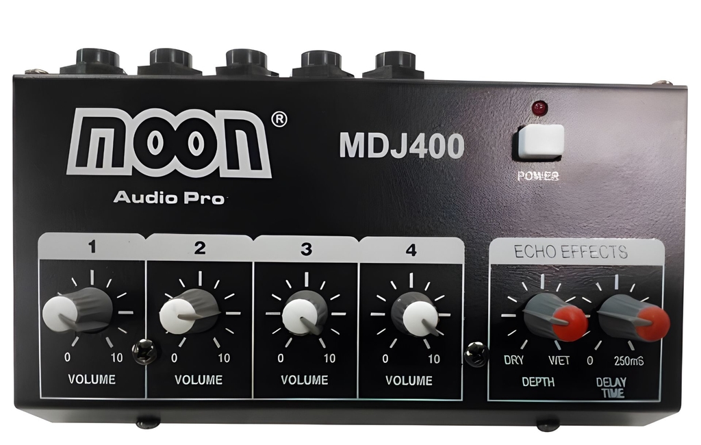 MIXER DE 4 CANALES MOON - MDJ400 - AUDIO PLAY