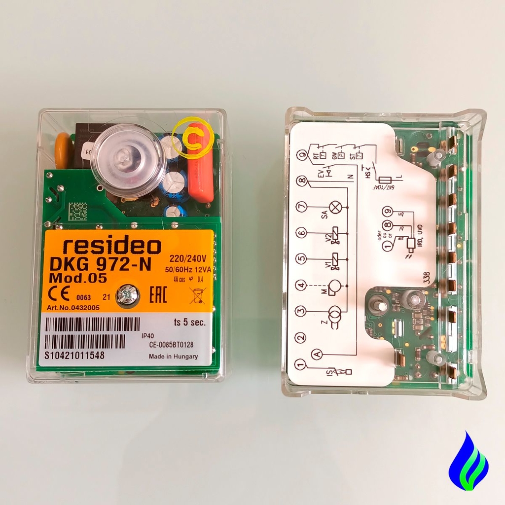 DKG 972-N Mod. 05 220v Control De Llama Honeywell Resideo Programador