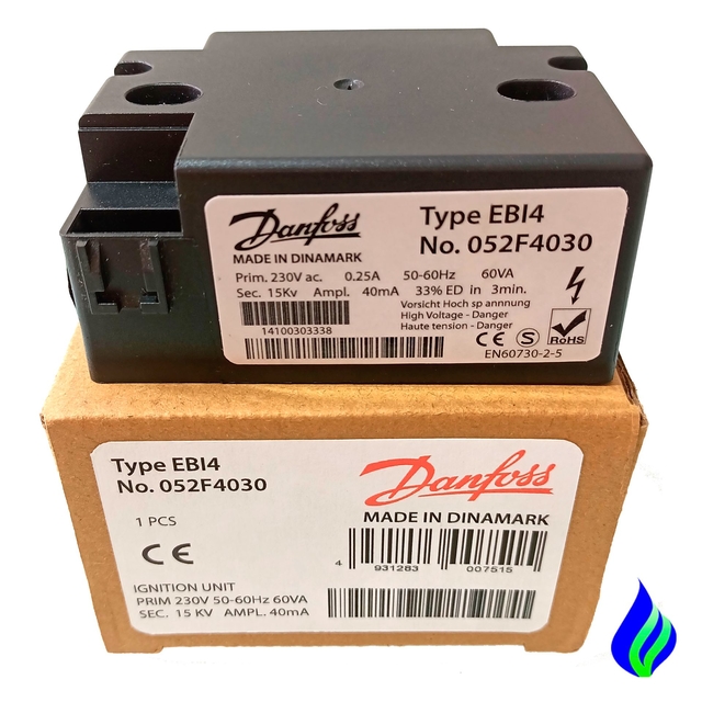 052f4030 Transformador De Ignición Danfoss Ebi4 230v 15kv Para Quemad