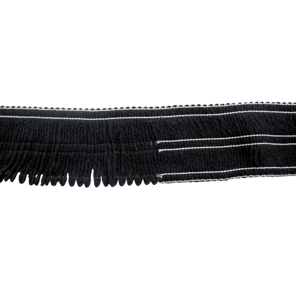 Franja de Algodão Preta por Metro