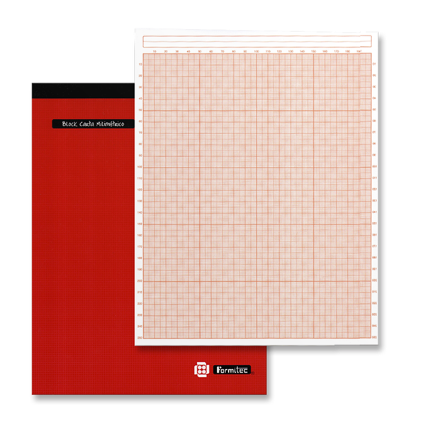 BLOCK FORMITEC CARTA MILIMETRICO NARANJA