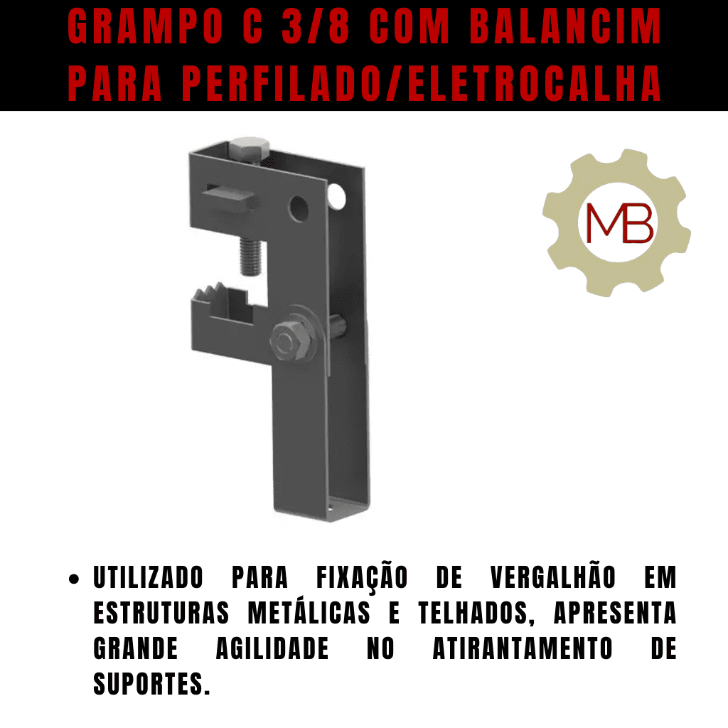 Grampo "C" Completo - Comprar em Metalurgica Barroso