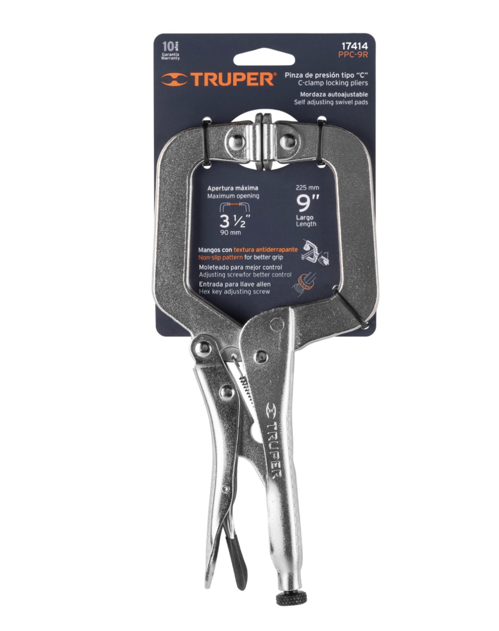 Pinzas de presión tipo "C", mordazas autoajustables