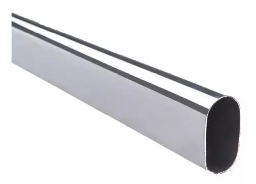 Tubo Oblongo 3 Mts Cromado