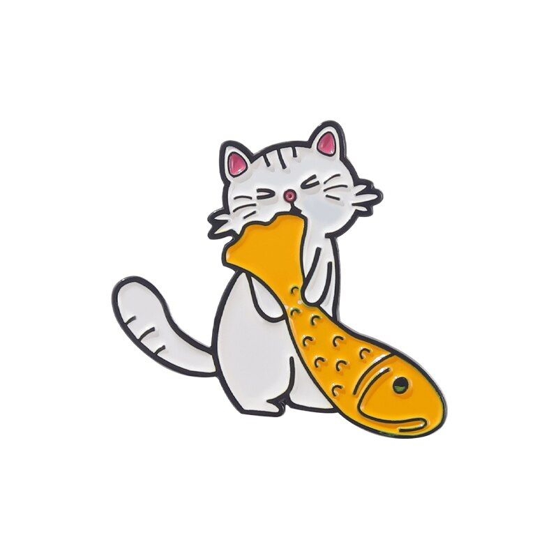 Pin De Gato Comiendo Pescado Comprar En Loser