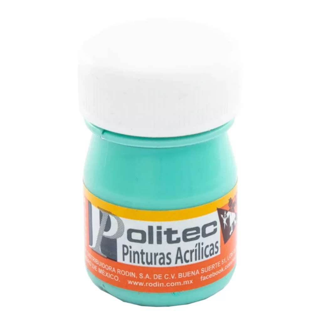 PINTURA ACRILICA MATE 20ML 333 VERDE PALIDO POLITEC