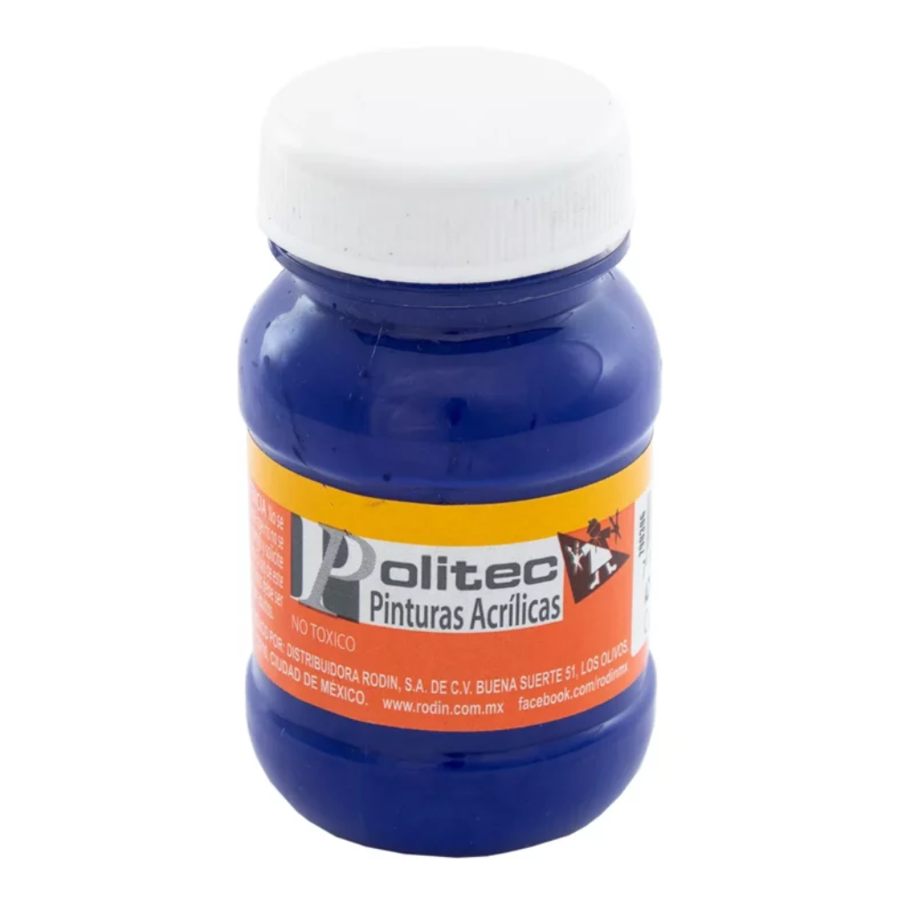 PINTURA ACRILICA MATE 100ML 315 AZUL ULTRAMAR POLITEC