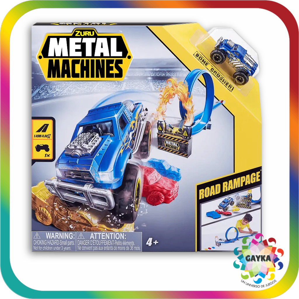 PISTA ROAD RAMPAGE BUILDING METAL MACHINES - ZURU