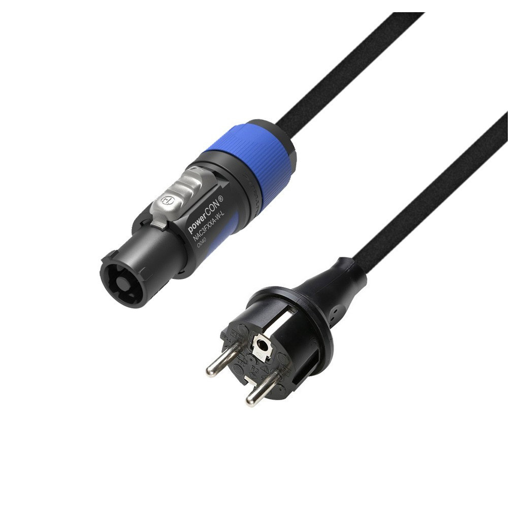 Adam Hall Cable PowerCON a Schuko de 3 m