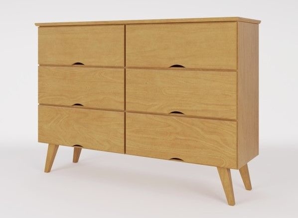 COMODA RETRO 6 CAJONES - Comprar en Muebles El Obrero