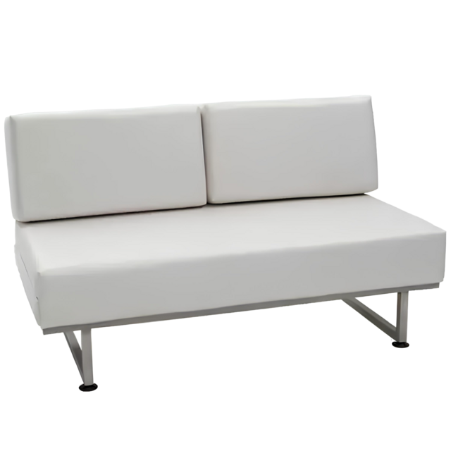 Sofá Cama Hospitalar com Encosto e Almofadas Removíveis | Conforto e