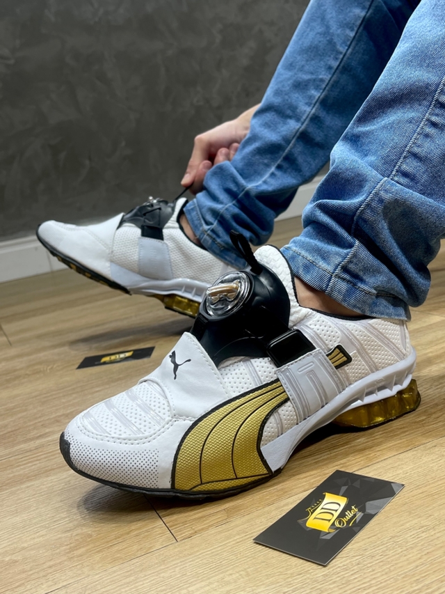 Puma Disc - Branco e Dourado - Comprar em DD OUTLET
