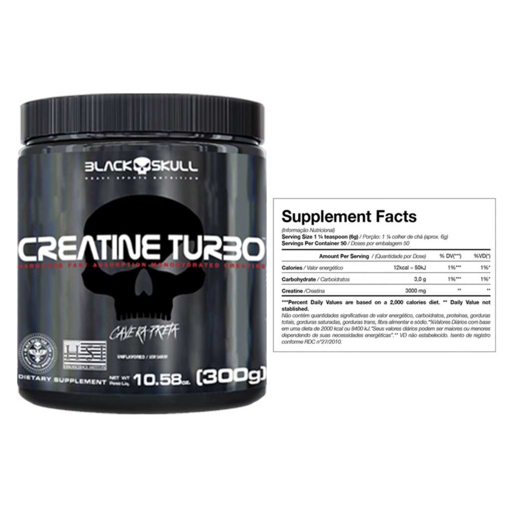 Creatine Turbo - Black skull Creatina 300g