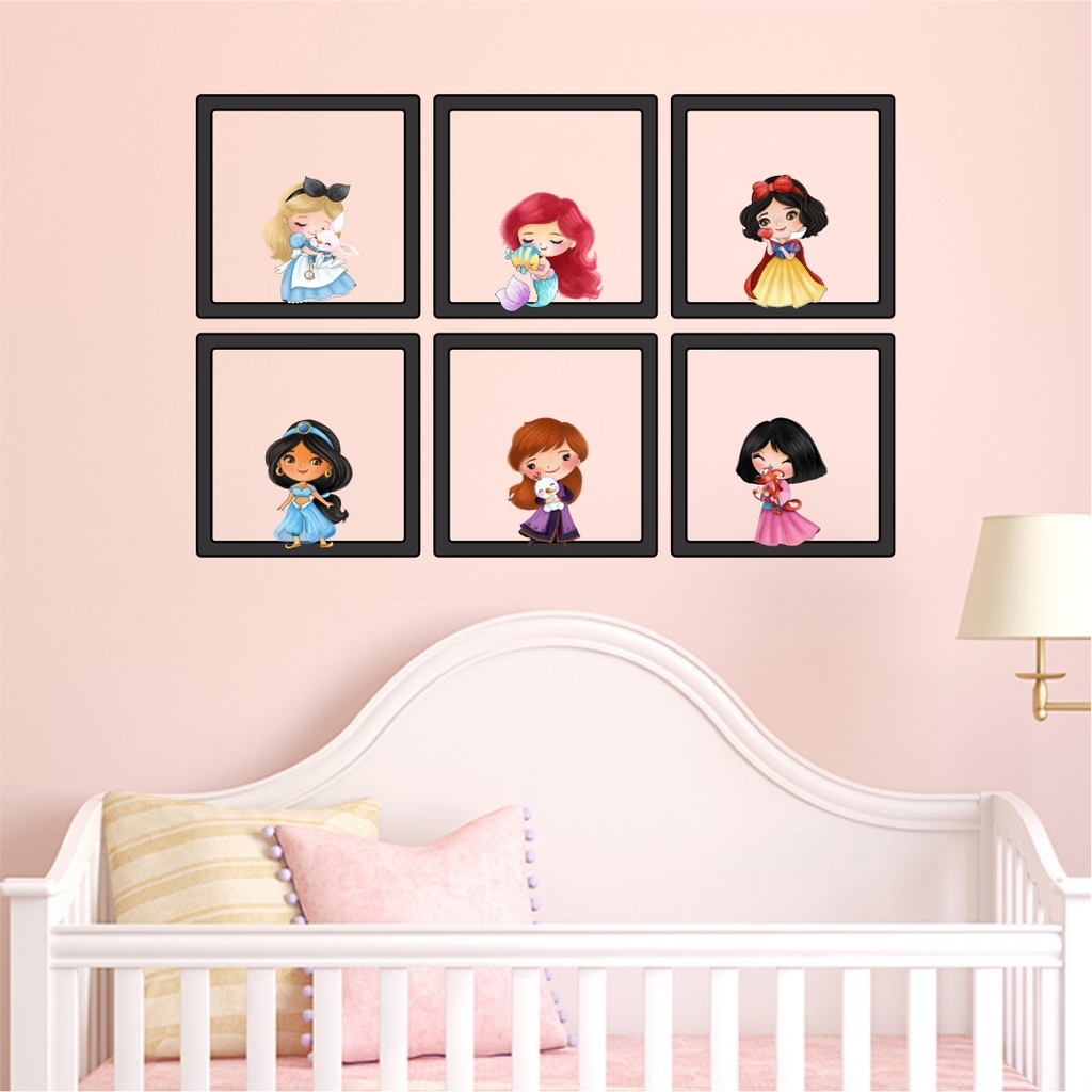 Quadros decorativos Princesas Disney