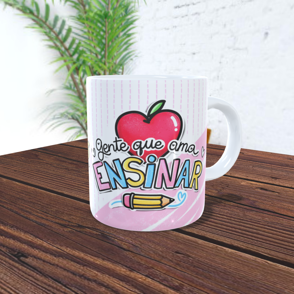 Caneca Personalizada - Gente que Ama Ensinar