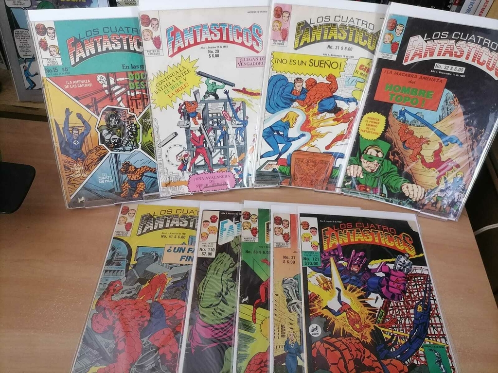 Paquete de 9 Comics de los 4 Fantasricos