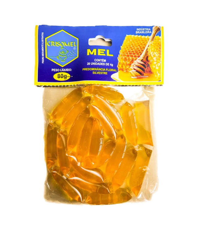 Mel em Sachê Cartela - 80 gramas - Comprar em CRISOMEL