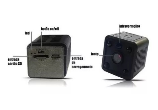 Camera Ip Wifi Infravermelho Espia X6 HD 1080P Visão Norturna