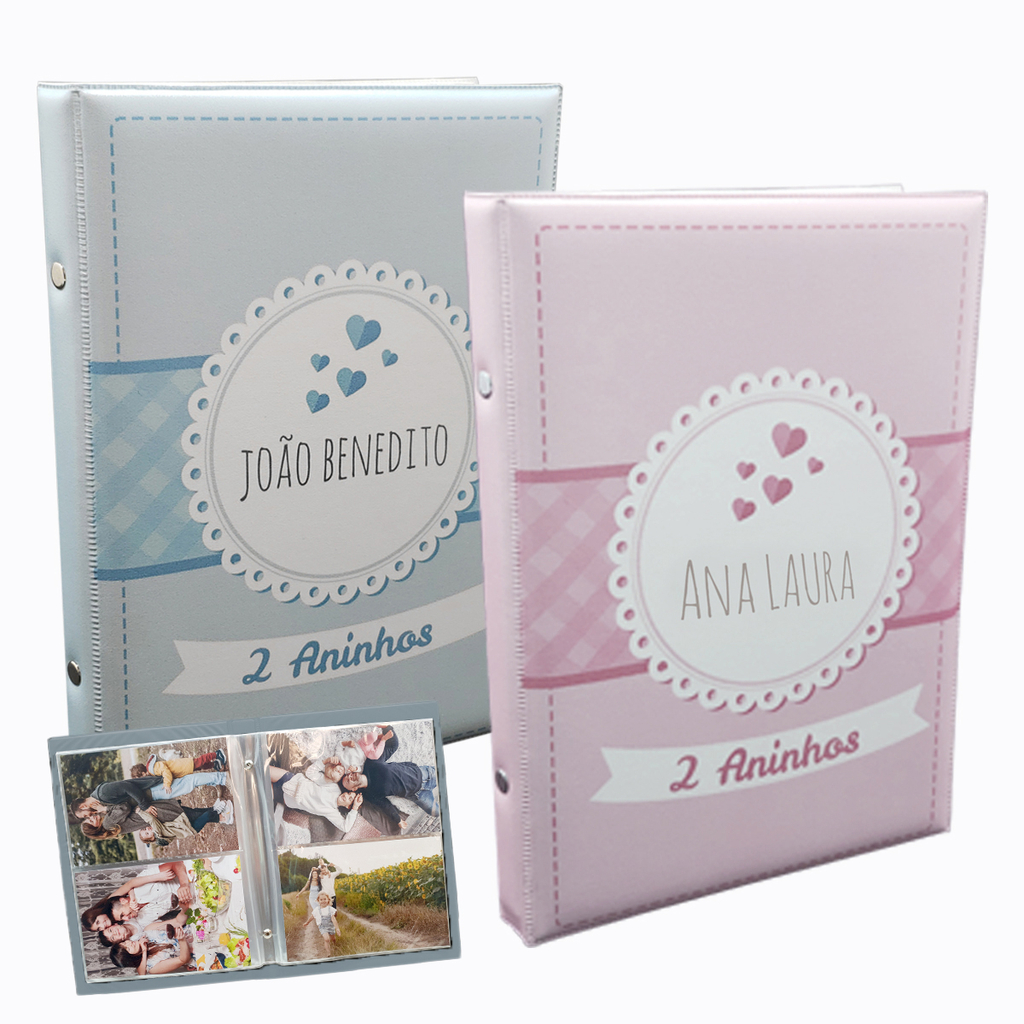 Album Azul ou Rosa 500 Fotos 10x15 - Personalizado