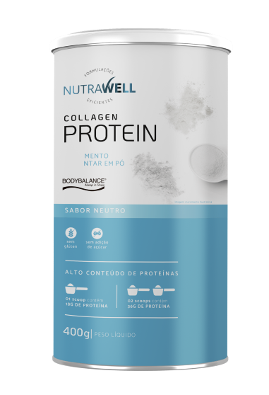 Proteína De Colágeno, Nutrawell 400g - Nutrawell