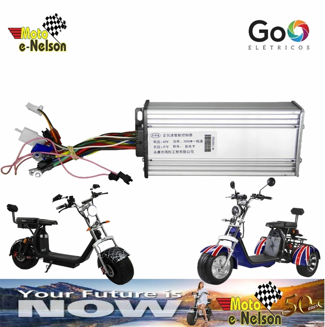 Modulo controlador para scooter elétrica citycoco 2000w 60 v