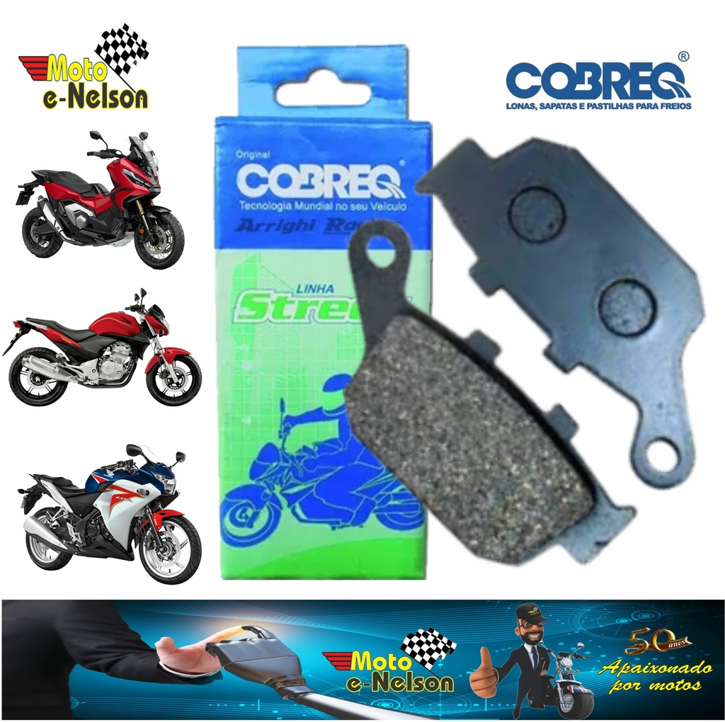 Pastilha De Freio Traseira Cobreq Honda Cb 300 Sem ABS / X-Adv / CBr 2