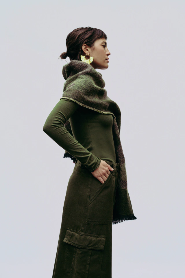 saia sarja cargo Nádia verde oliva