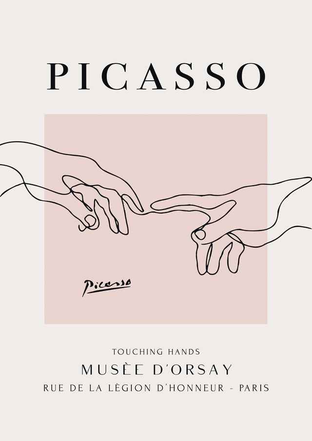 Emoción y Arte en "Touching Hands" | Lámina Decorativa Pablo Picasso