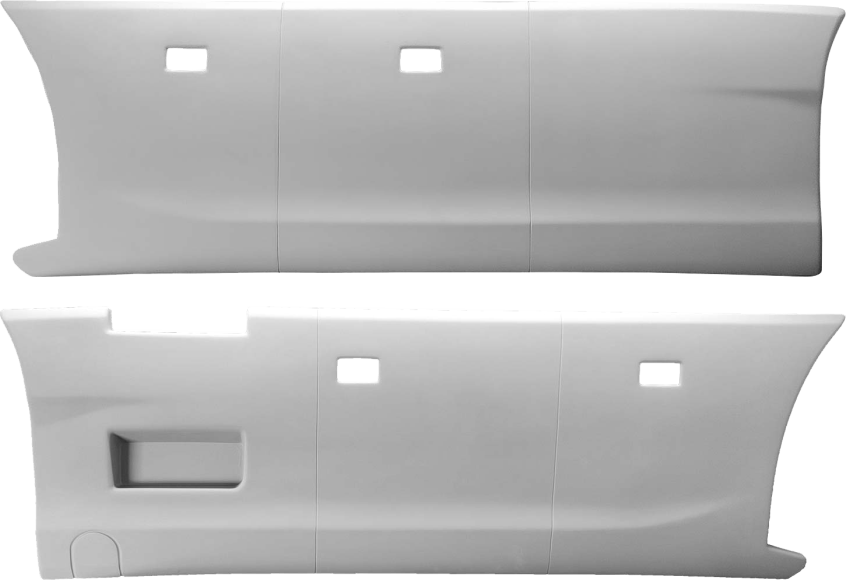 KIT SIDE SKIRT PROTETOR LATERAL SCANIA SERIE 4 E 5 CAP P,G,R 6X4 4X2 ...