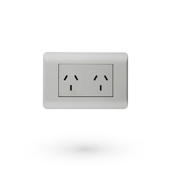 Tapa con doble tomacorriente - Comprar en Iluminatec