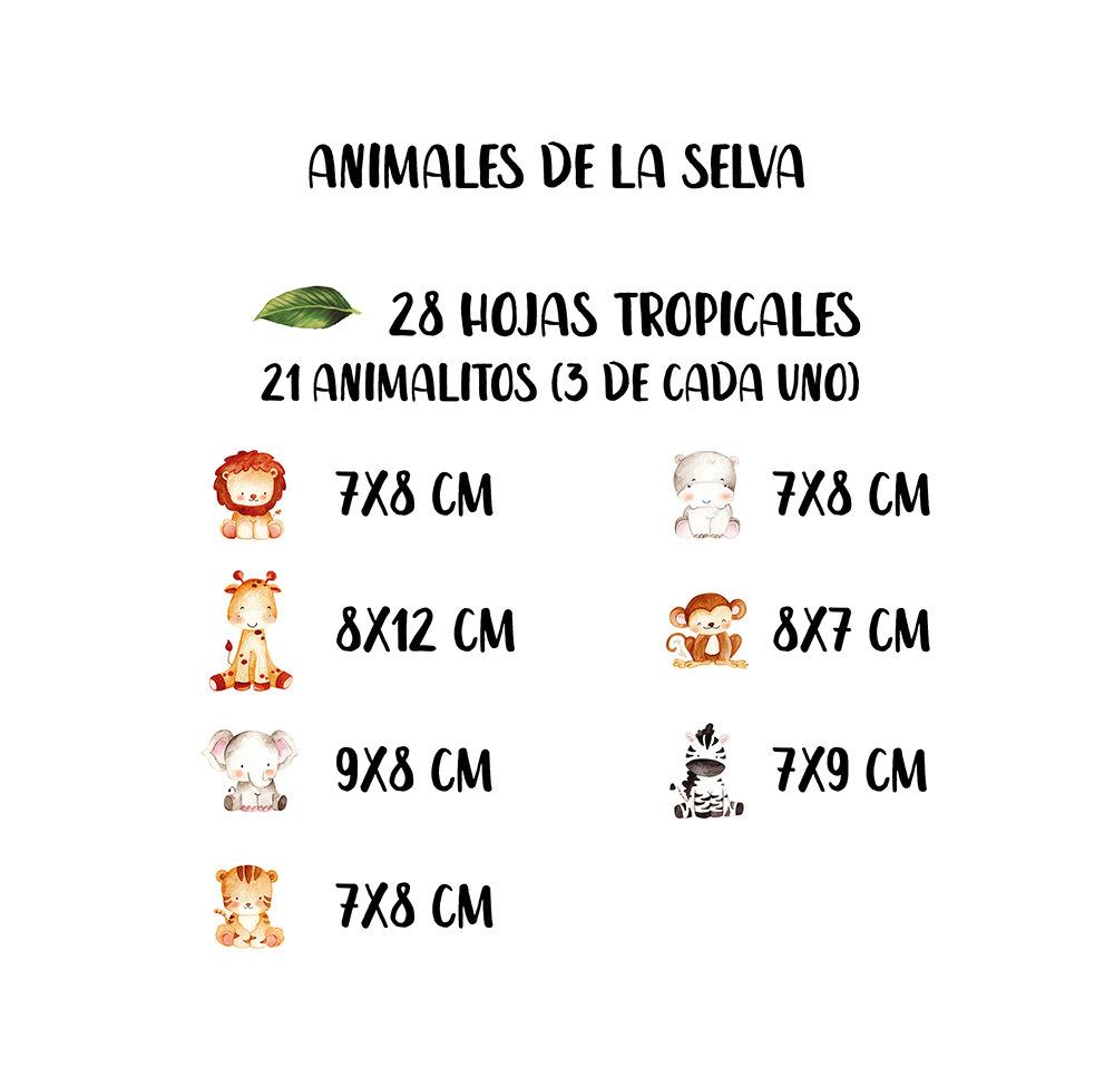 Animales De La Selva Tropical - Comprar en Petit Papel