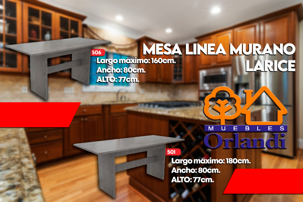 MESA LINEA MURANO LARICE