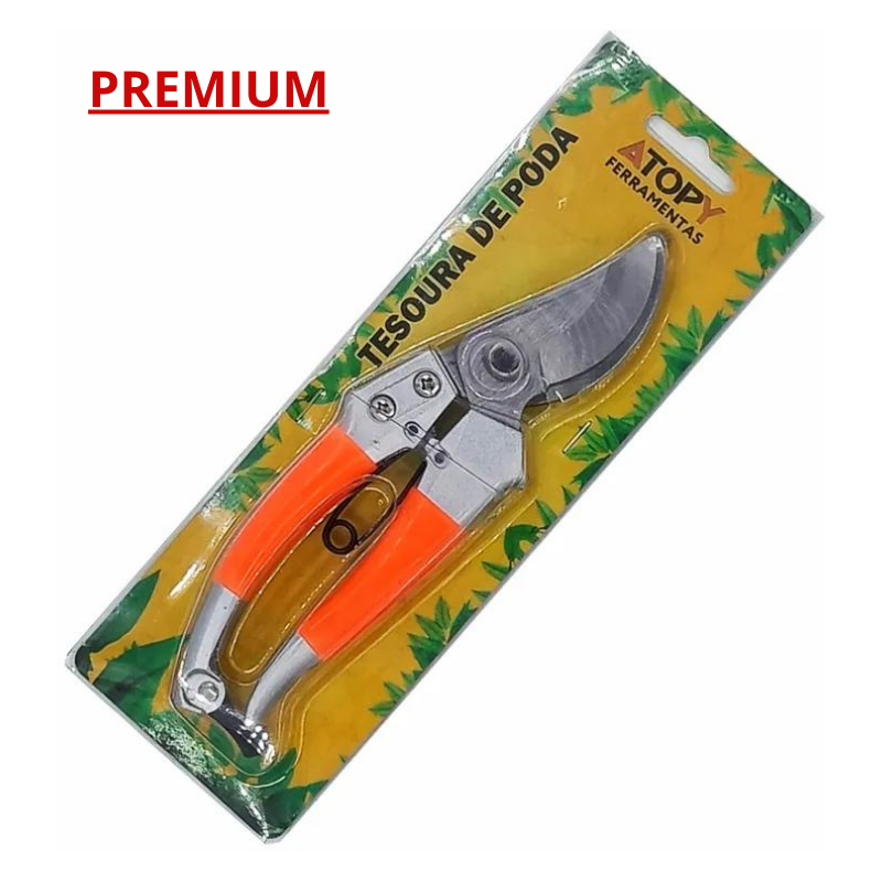 TESOURA PARA PODA PREMIUM 20CM COM MOLA - ATOPY