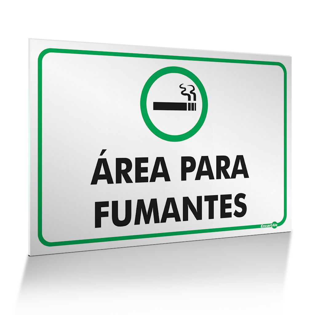 Placa Segurança Área para Fumantes